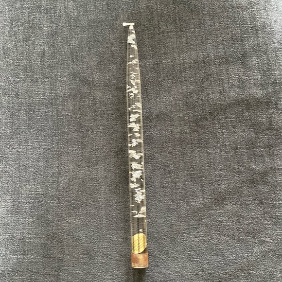 Accents | Vintage Clear Lucite Candle 115 In Gregorian Copper San ...